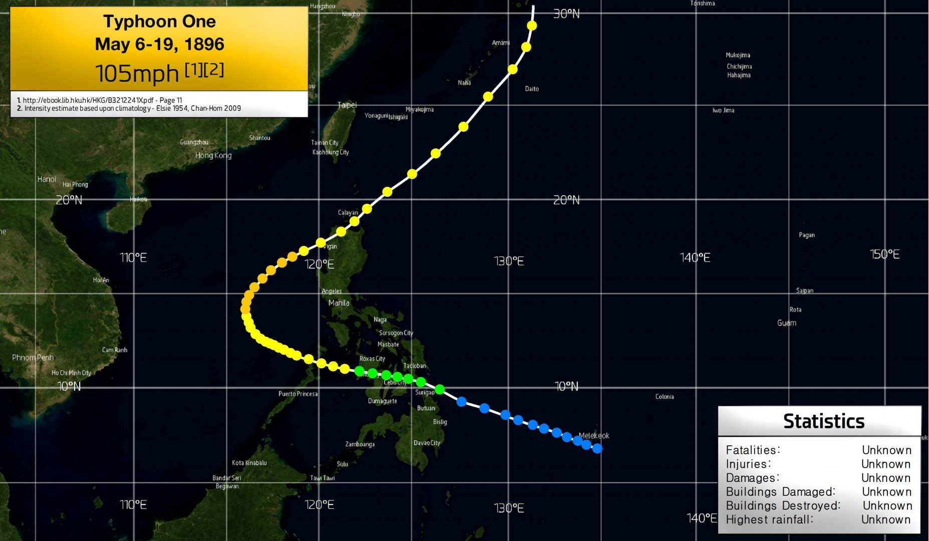 1896 Pacific Typhoon Season – Cyclone History