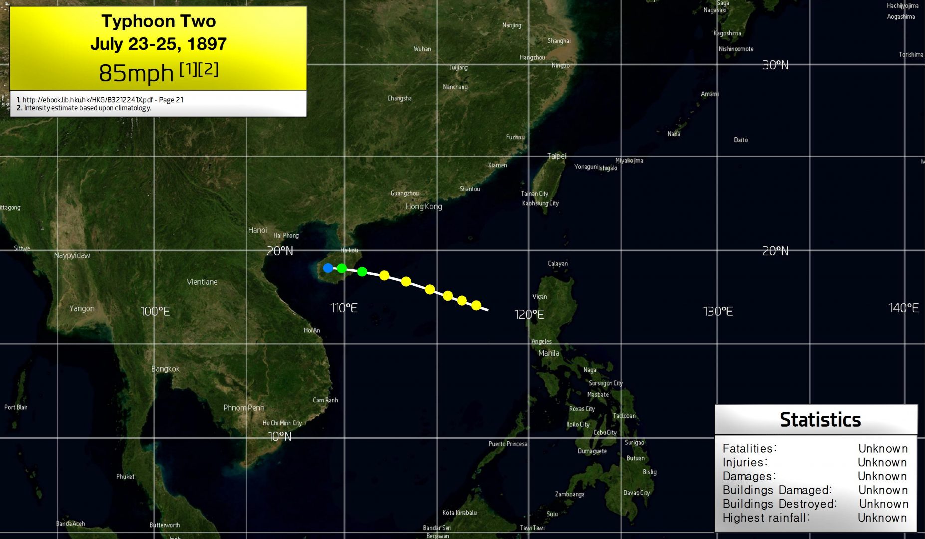 1897 Pacific Typhoon Season – Cyclone History