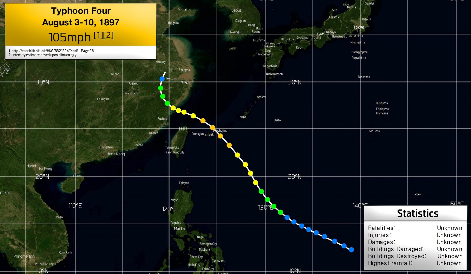1897 Pacific Typhoon Season – Cyclone History