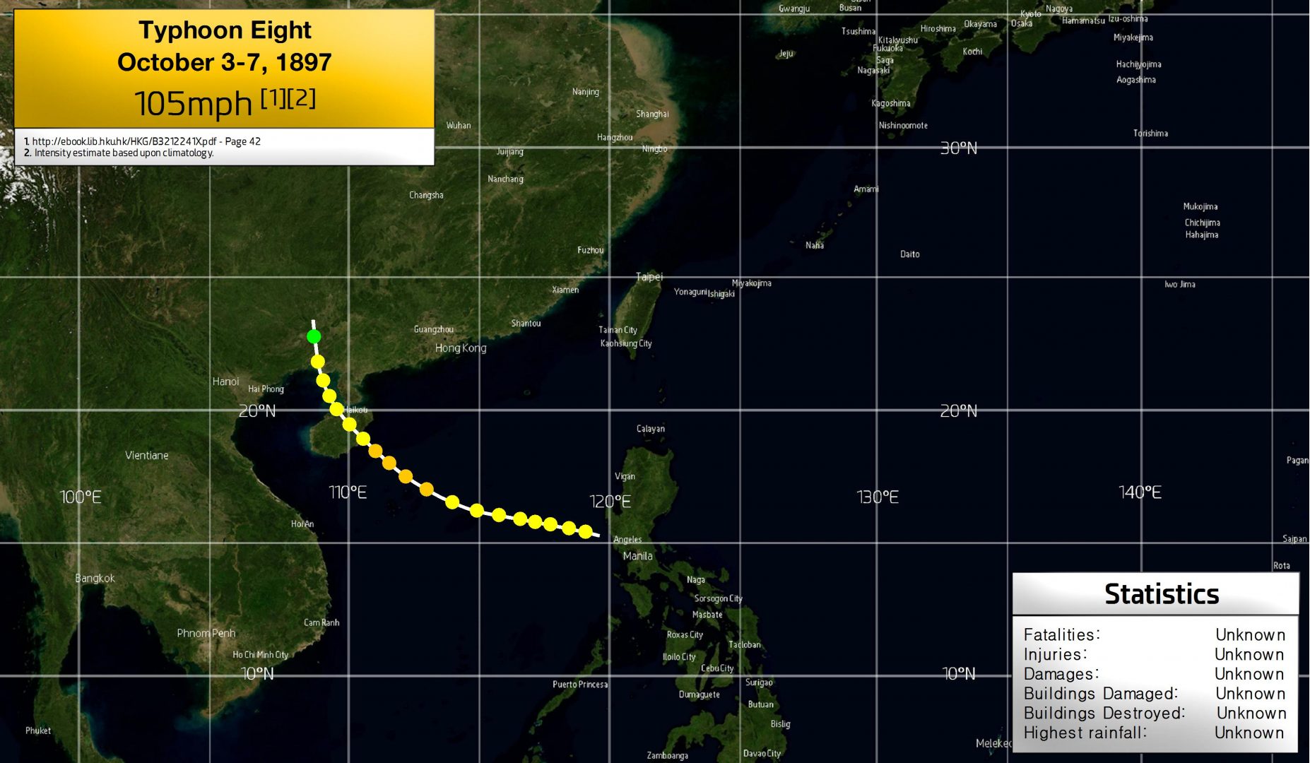 1897 Pacific Typhoon Season – Cyclone History