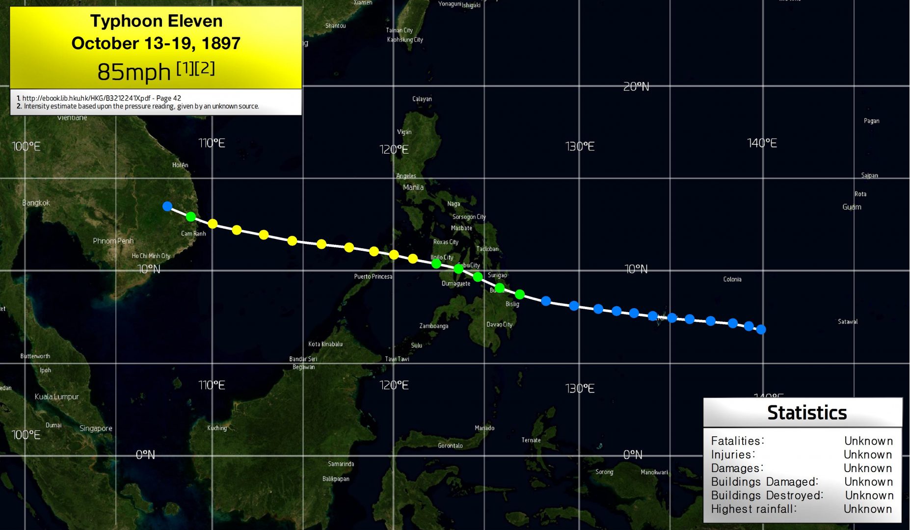 1897 Pacific Typhoon Season – Cyclone History