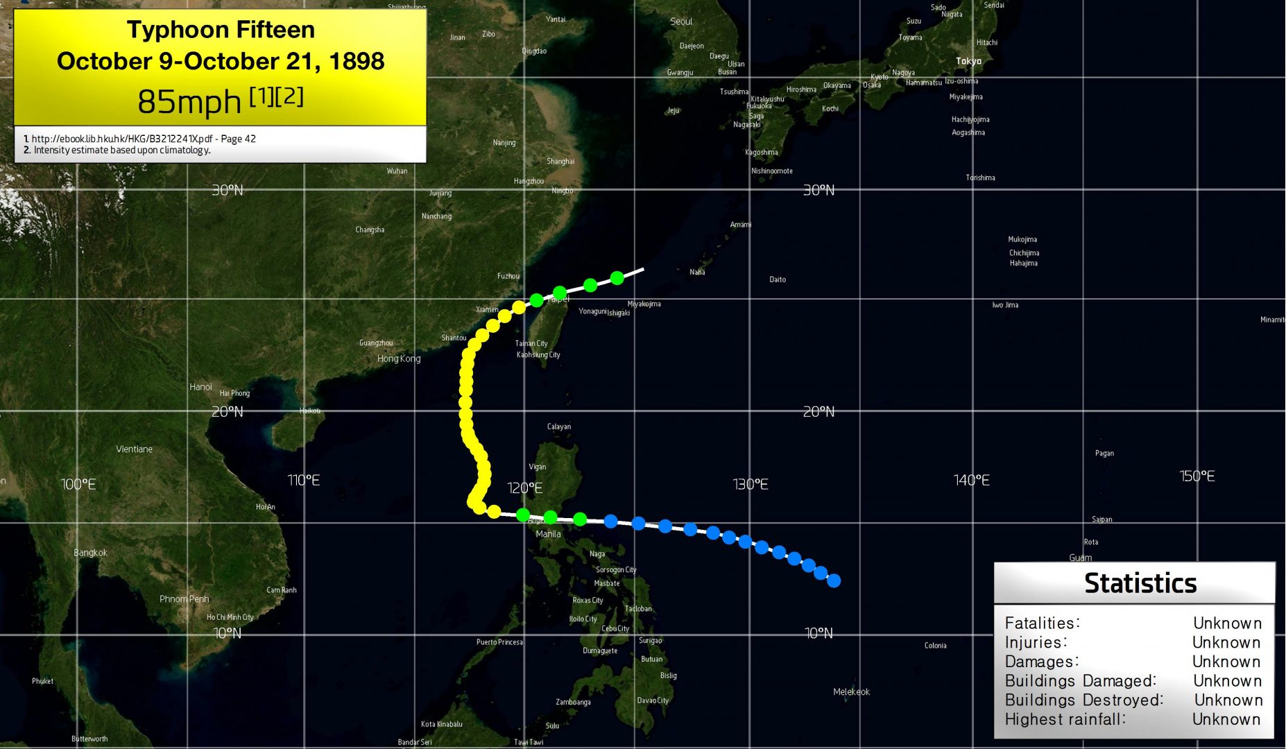1898 Pacific Typhoon Season – Cyclone History