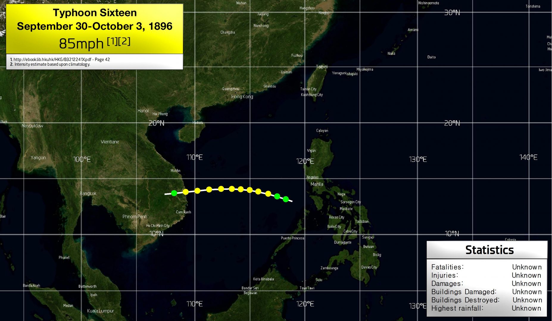 1896 Pacific Typhoon Season – Cyclone History